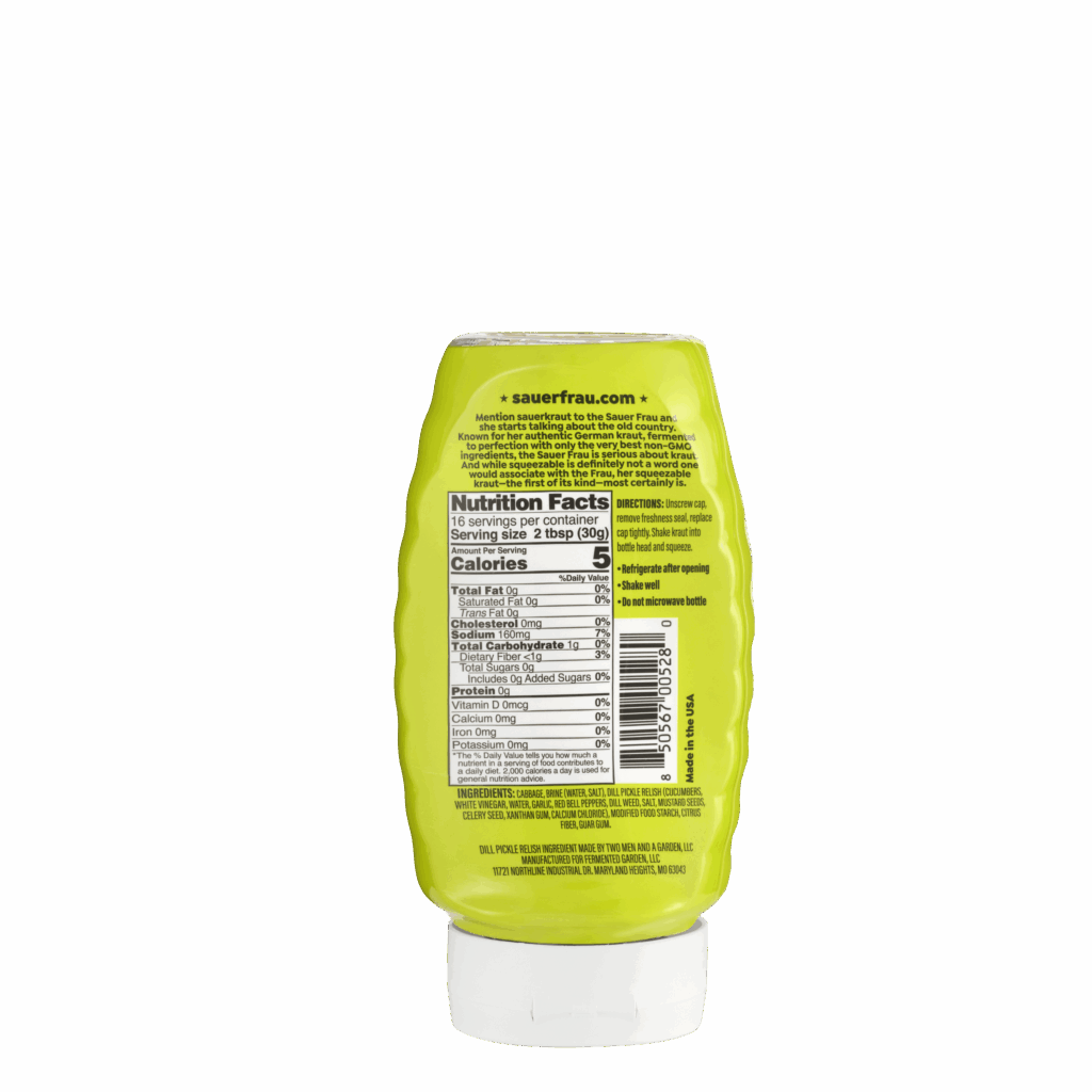 Sauer Frau Squeezable Sauerkraut - Bavarian with Caraway Seeds